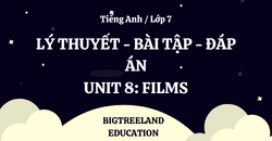 TIẾNG ANH LỚP 7 - UNIT 8: FILMS - LÝ THUYẾT - BÀI TẬP - ĐÁP ÁN